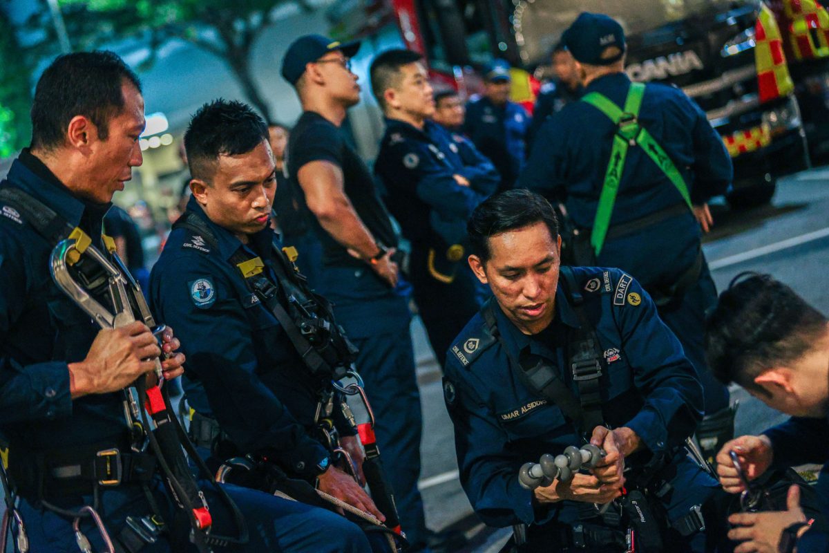 SCDF’s DART specialists scale new heights in joint rescue simulation at ...